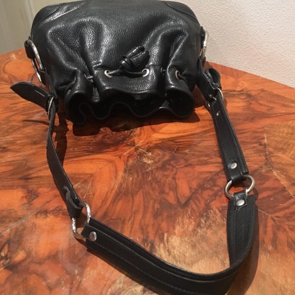 Claudio Rocco | Bags | Claudio Rocco Black Leather Purse Shoulder Bag ...